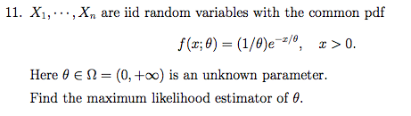 X_1, , X_n are iid random variables with the common | Chegg.com