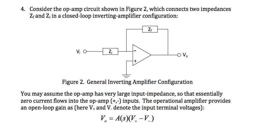 Solved 4. Consider the op-amp circuit shown in Figure 2, | Chegg.com