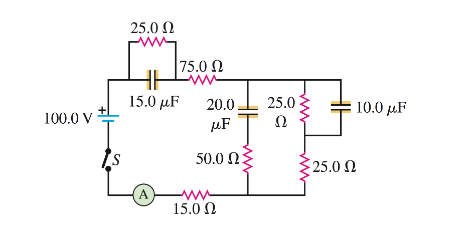Solved Consider the circuit shown below. Switch S is then | Chegg.com