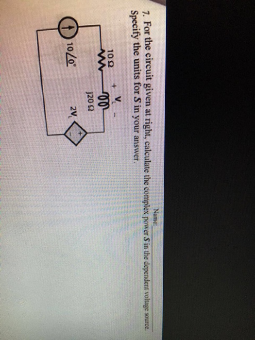 Solved For the circuit given al right, calculate the complex | Chegg.com