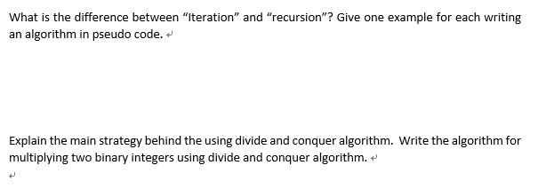 Solved What is the difference between "Iteration" and | Chegg.com