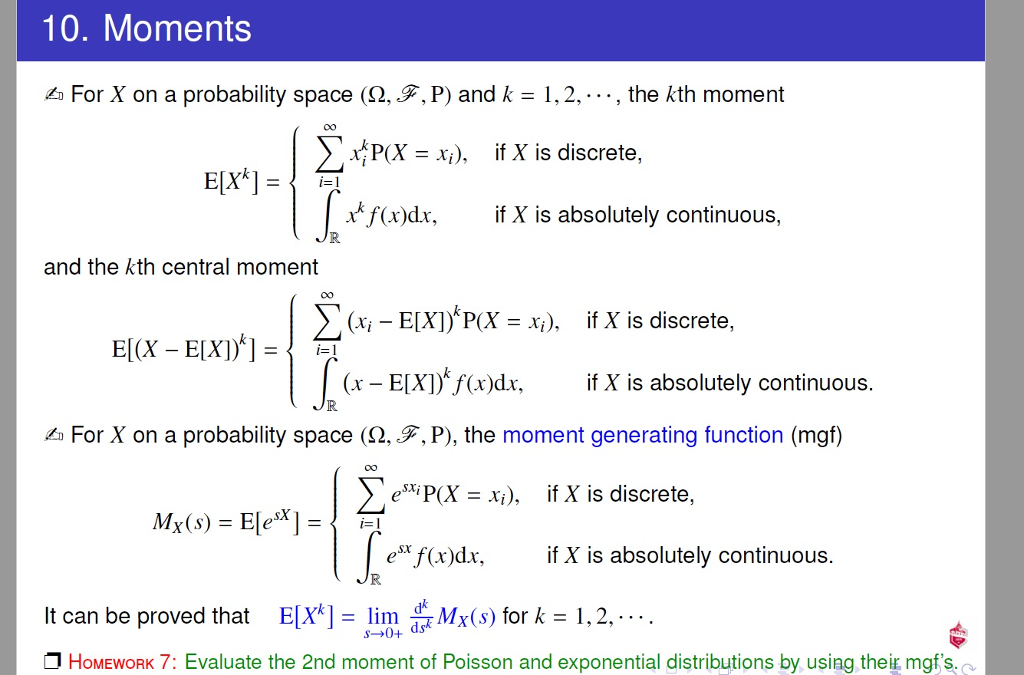Solved For X on a probability (Ohm, F, P) k = 1, 2, ..., the | Chegg.com