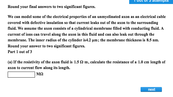 Solved we can model some of the electrical properties of an | Chegg.com