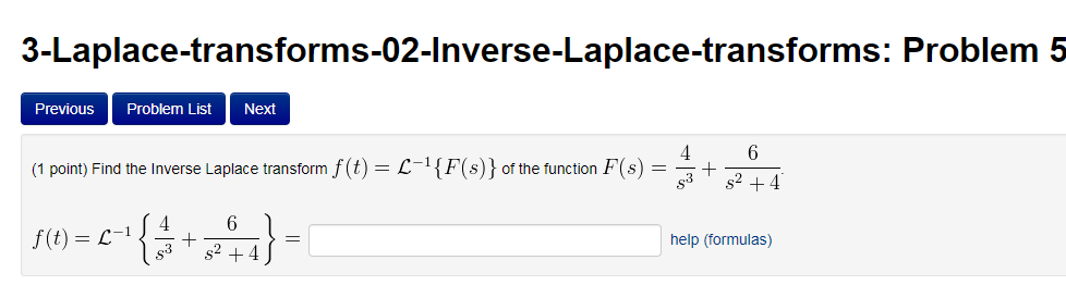 Solved 3-Laplace-transforms-02-Inverse-Laplace-transforms: | Chegg.com