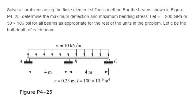 Solved Solve all problems using the finite element stiffness | Chegg.com
