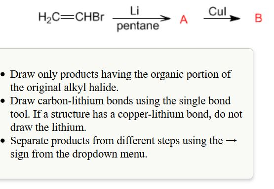 Solved Draw structural formulas for organic products A and B | Chegg.com