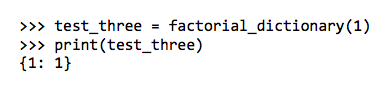 Solved Function name: factorial_dictionary Parameters: int | Chegg.com