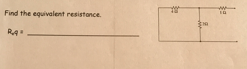 Solved Find the equivalent resistance. R_e q = _____ | Chegg.com