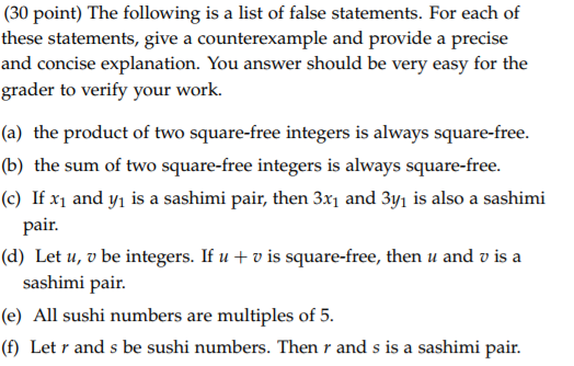 Solved Definition (Square free integers): a square-free | Chegg.com