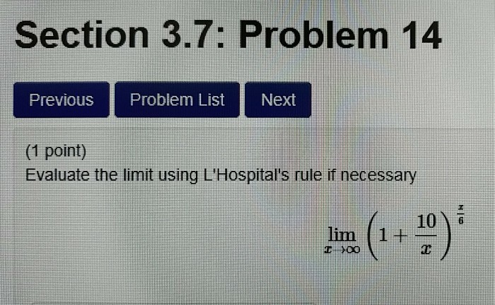 Solved Section 3.7: Problem 14 Previous Problem ListNext (1 | Chegg.com