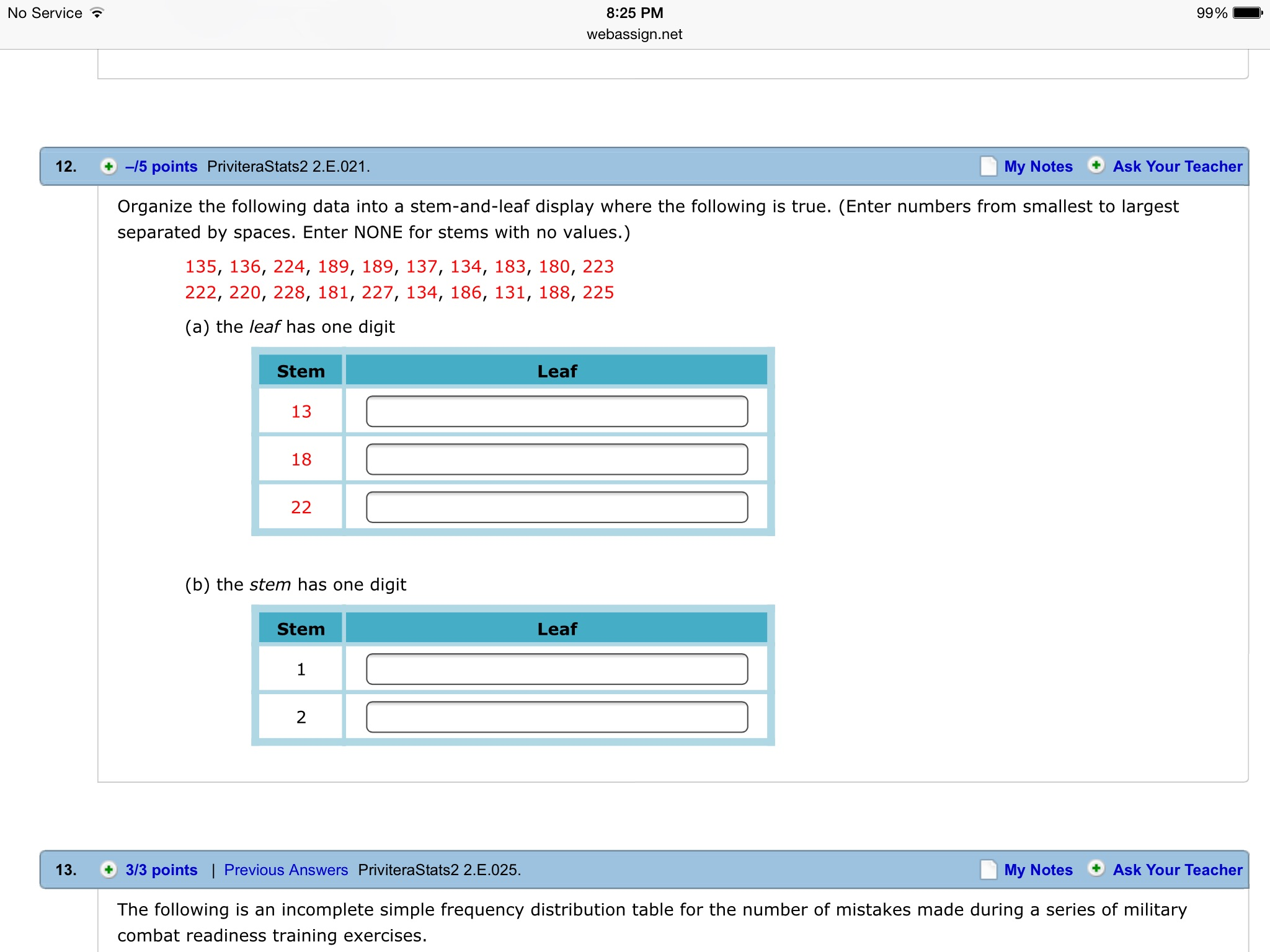Solved Organize the following data into a stem-and-leaf | Chegg.com Solved Organize the following data into a stem-and-leaf | Chegg.com