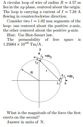 Solved A circular loop of wire of radius R = 4.57 m lies in | Chegg.com