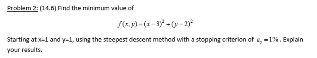 Solved Find The Minimum Value Of F X Y X 3 2 Y