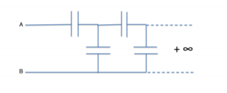 Solved ·25·Find the equivalent capacitance of infinite | Chegg.com