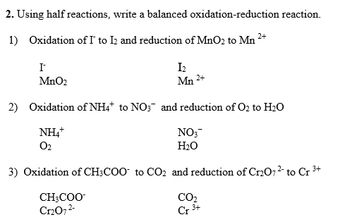 Solved Using half reactions, Write a balanced | Chegg.com