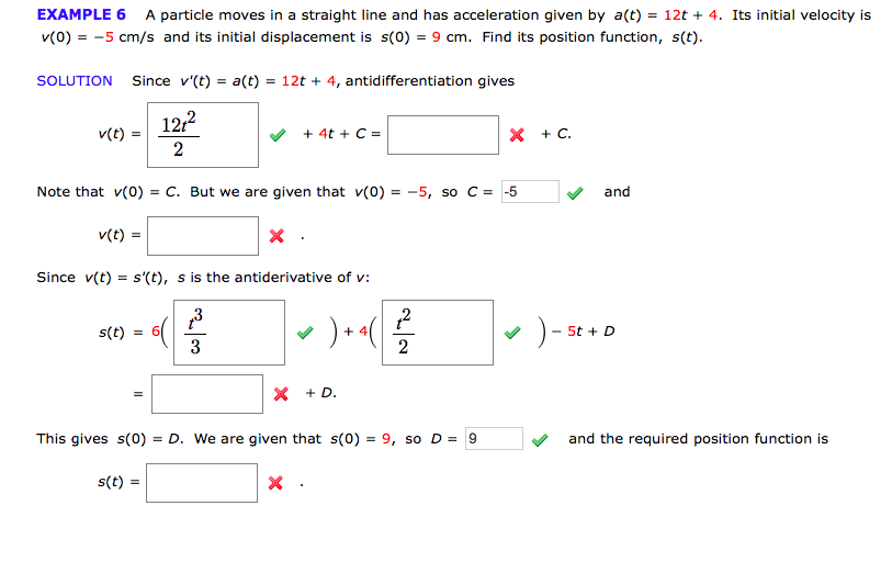 Solved A particle moves in a straight line and has | Chegg.com