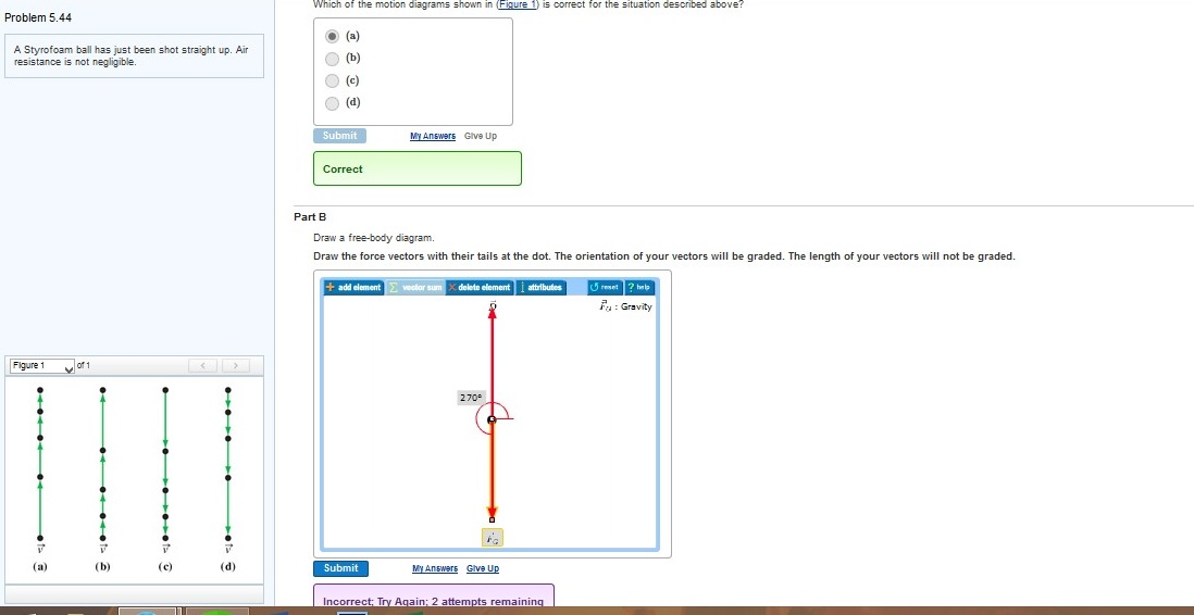 Solved A Styrofoam ball has just been shot straight up. Air | Chegg.com