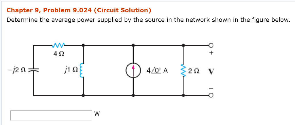 Solved Determine the average power supplied by the source in | Chegg.com
