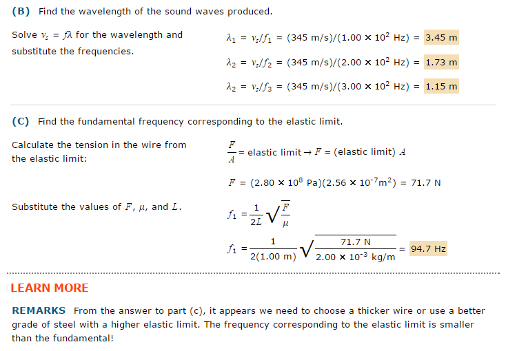 Solved PROBLEM (a) Find the frequencies of the fundamental, | Chegg.com