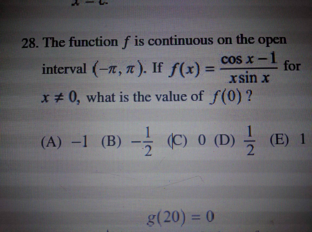 Solved The function f is continuous on the open interval | Chegg.com
