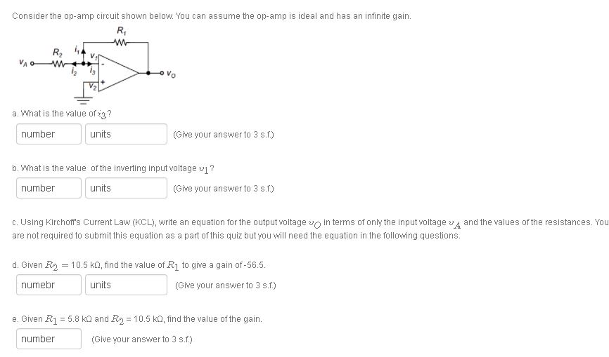 Solved Consider the op-amp circuit shown below. You can | Chegg.com