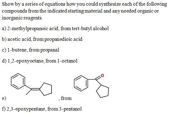 Solved Show by a series of equations how you could | Chegg.com