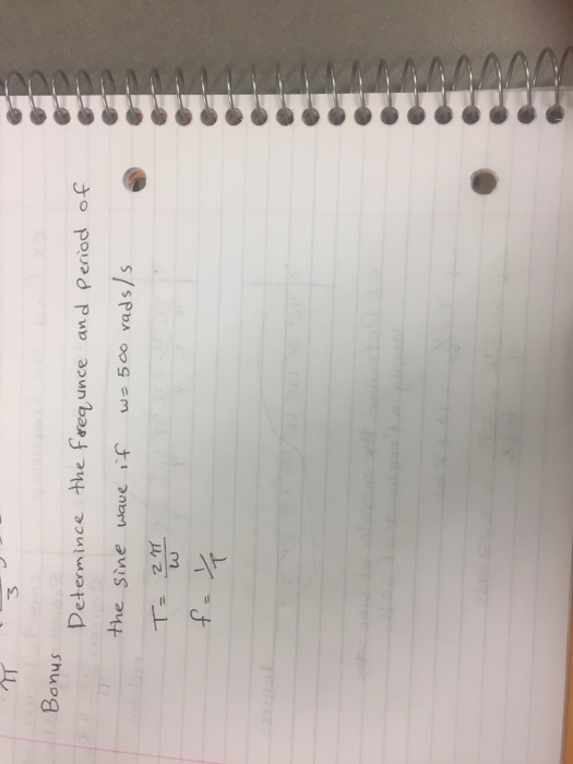 Solved Determine the frequency and period of the sine wave | Chegg.com