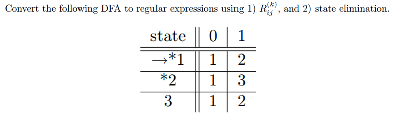 Solved Convert the following DFA to regular expressions | Chegg.com