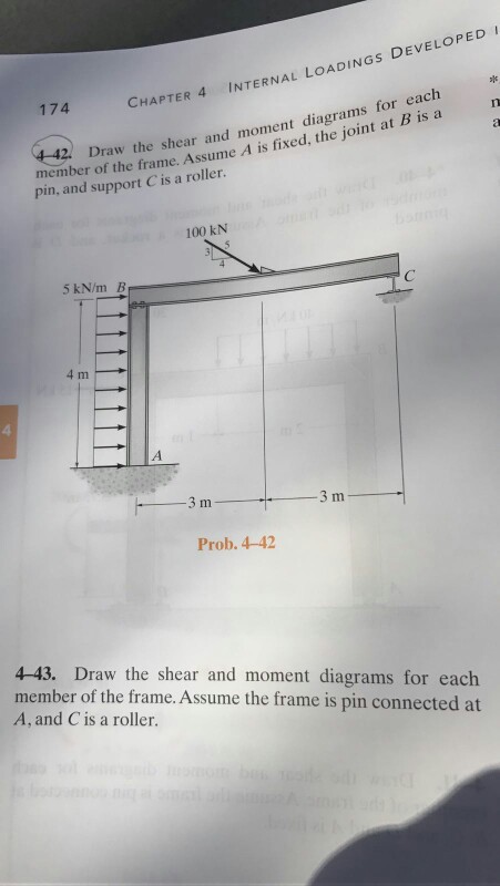Solved INTERNAL LOADINGS DEVELOPED I 5 sh 174 CHAPTER 4 n n | Chegg.com