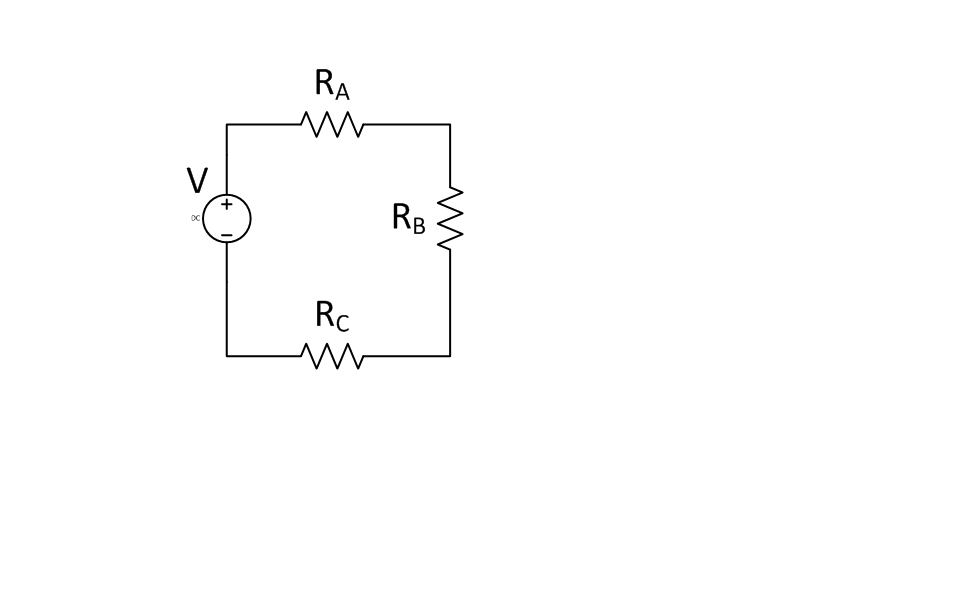 Solved A simple DC circuit consists of a V voltage source | Chegg.com