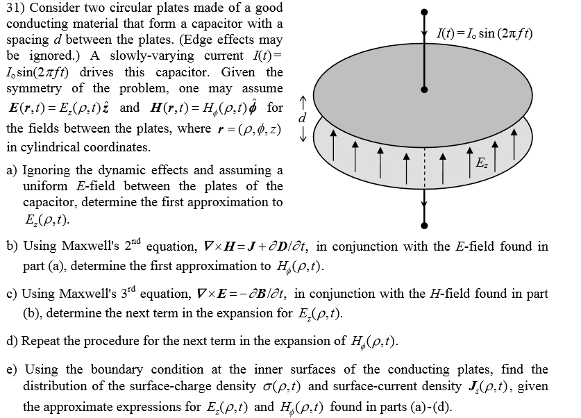 Solved Consider two circular plates made of a good | Chegg.com