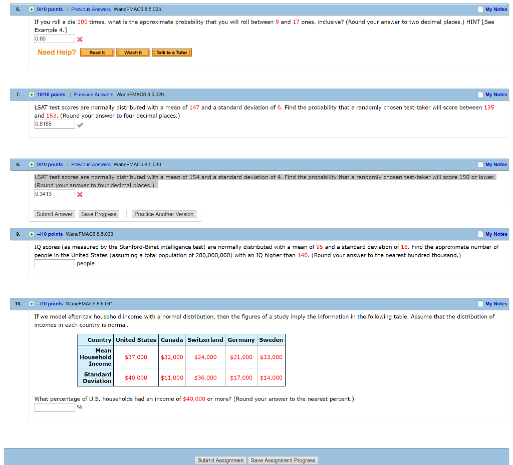 Solved If you roll a die 100 times, what is the | Chegg.com
