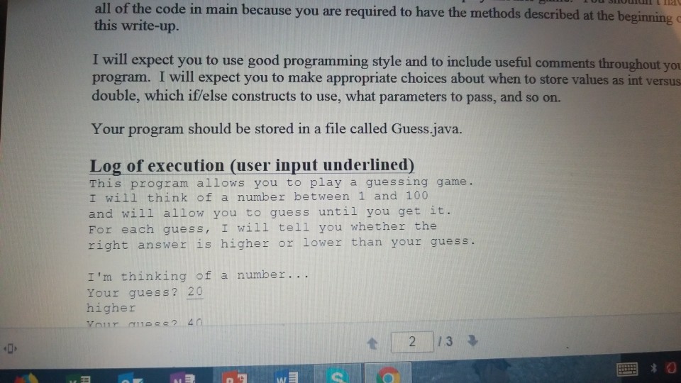 Solved Java Programming Project Question This Program Plays