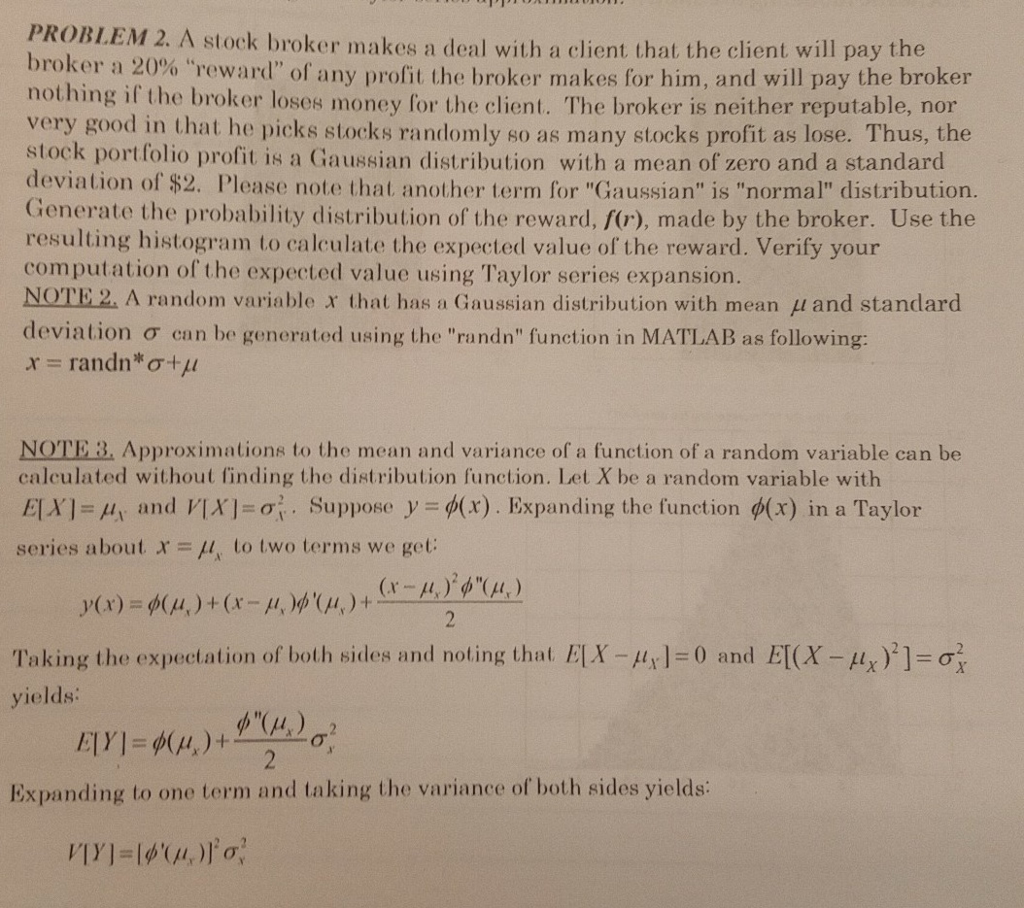 Solved Using Matlab For This Problem Submit The 9852