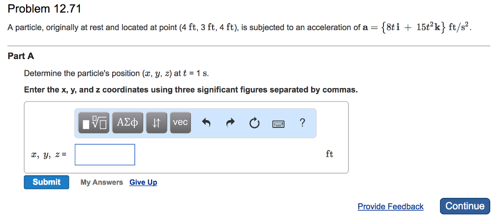 Solved Problem 12.71 A particle, originally at rest and | Chegg.com