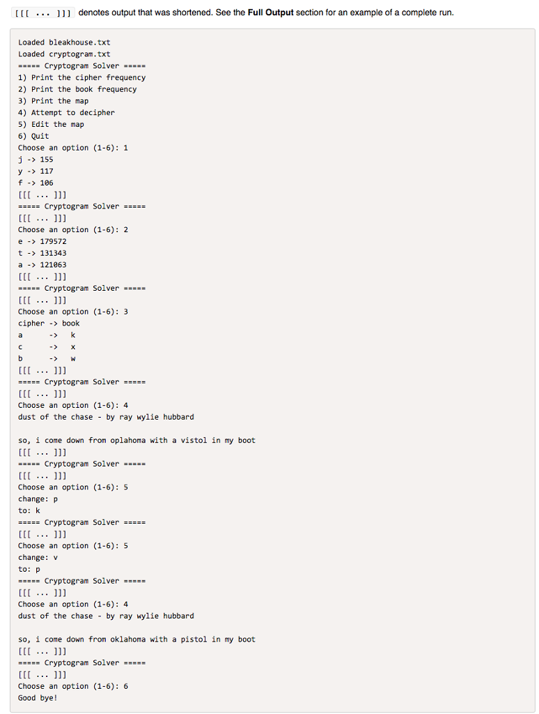 Solved Using Python version 2.7, two txt files, and the | Chegg.com