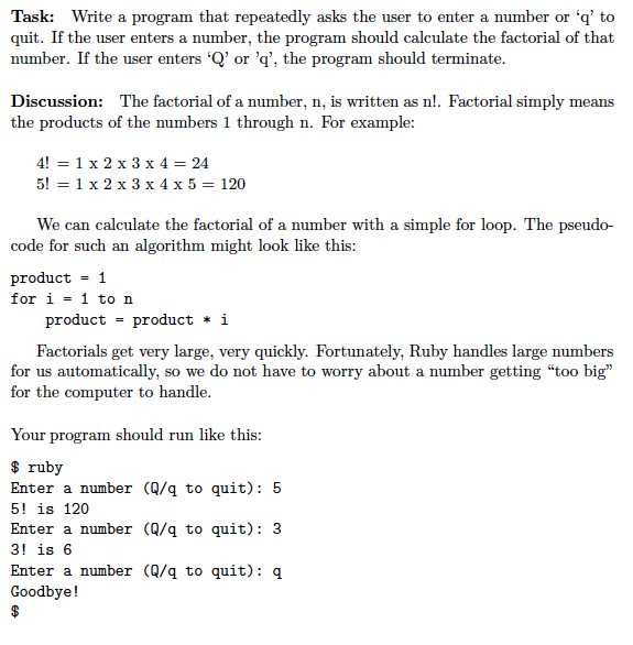 Solved Task Write A Program That Repeatedly Asks The User To 4162