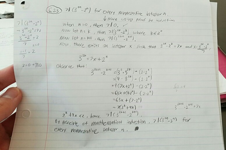 Solved 6.23. Prove that 7 | (32n 2 Solved 6.23. Prove that 7 | (32n 2