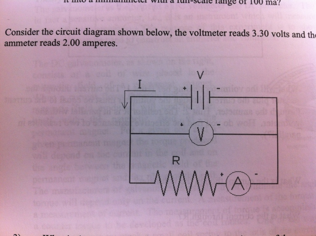 Solved 1)What is the combined resistance of R and the | Chegg.com