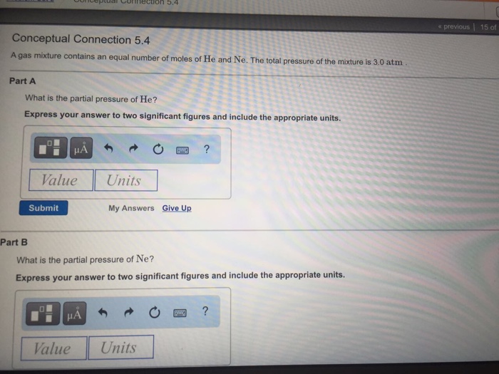 Solved A gas mixture contains an equal number of moles of He | Chegg.com