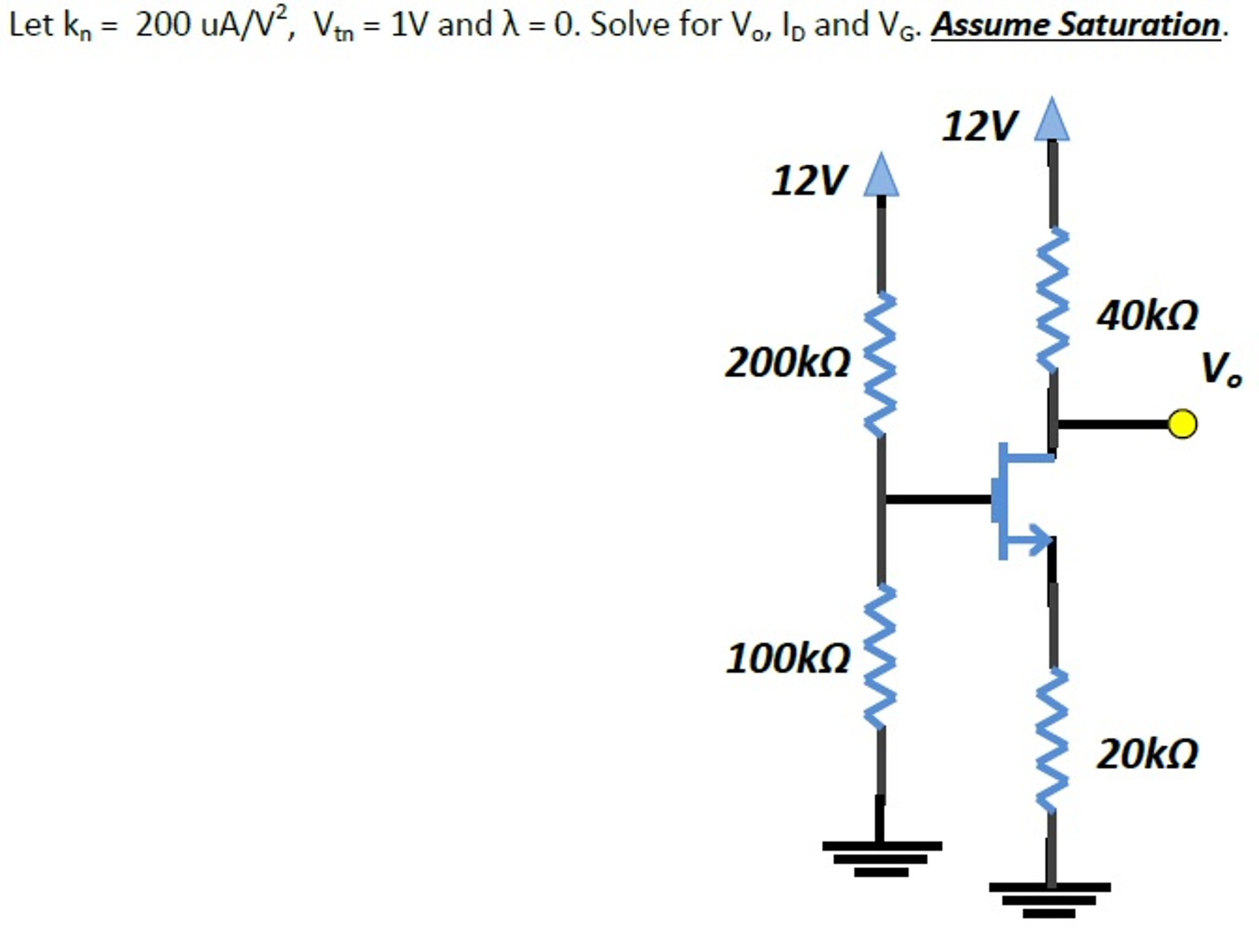 Solved Let K n 200 UA V 2 V tn 1 V And Lambda 0 Chegg solved-let-k-n-200-ua-v-2-v-tn-1-v-and-lambda-0-chegg