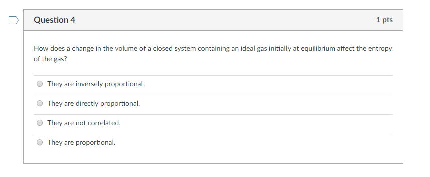 Solved How does a change in the volume of a closed system | Chegg.com