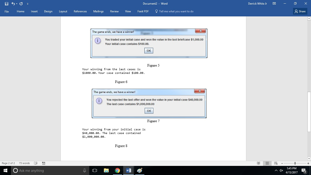 Solved For this project, you will construct a Java program | Chegg.com