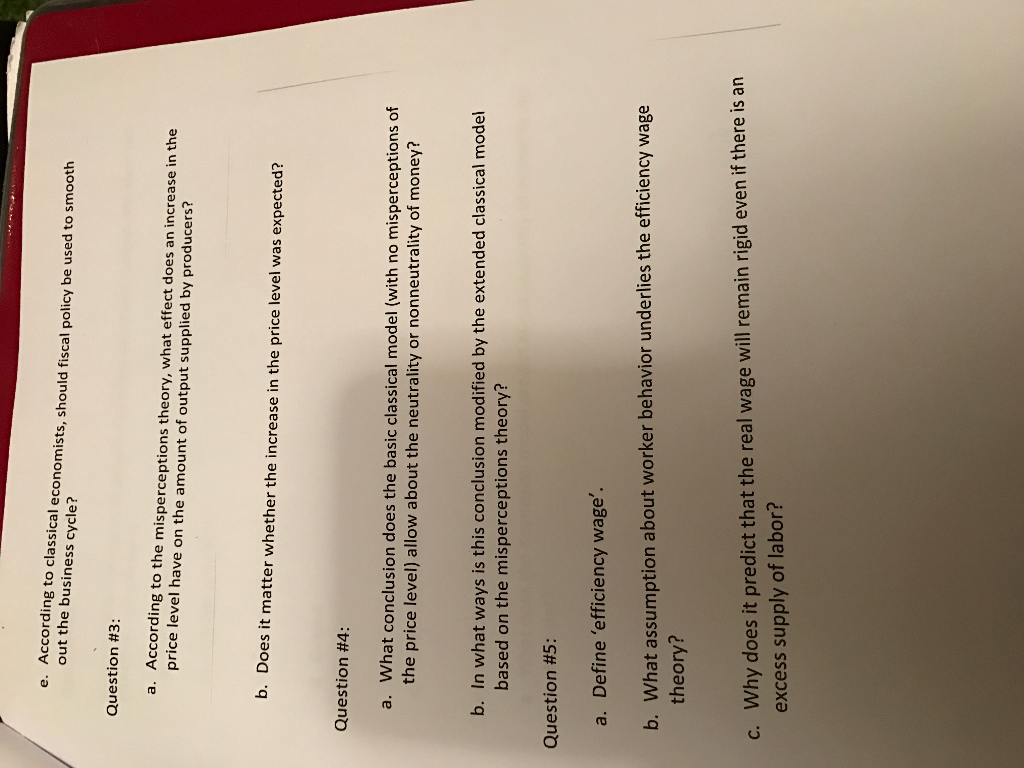 Solved According to the misperceptions theory, what effect | Chegg.com