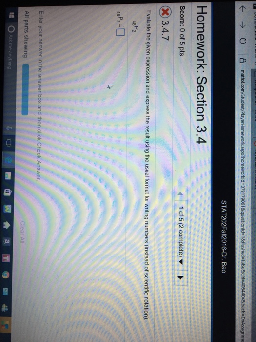 Solved Evaluate the given expressions and express the result | Chegg.com