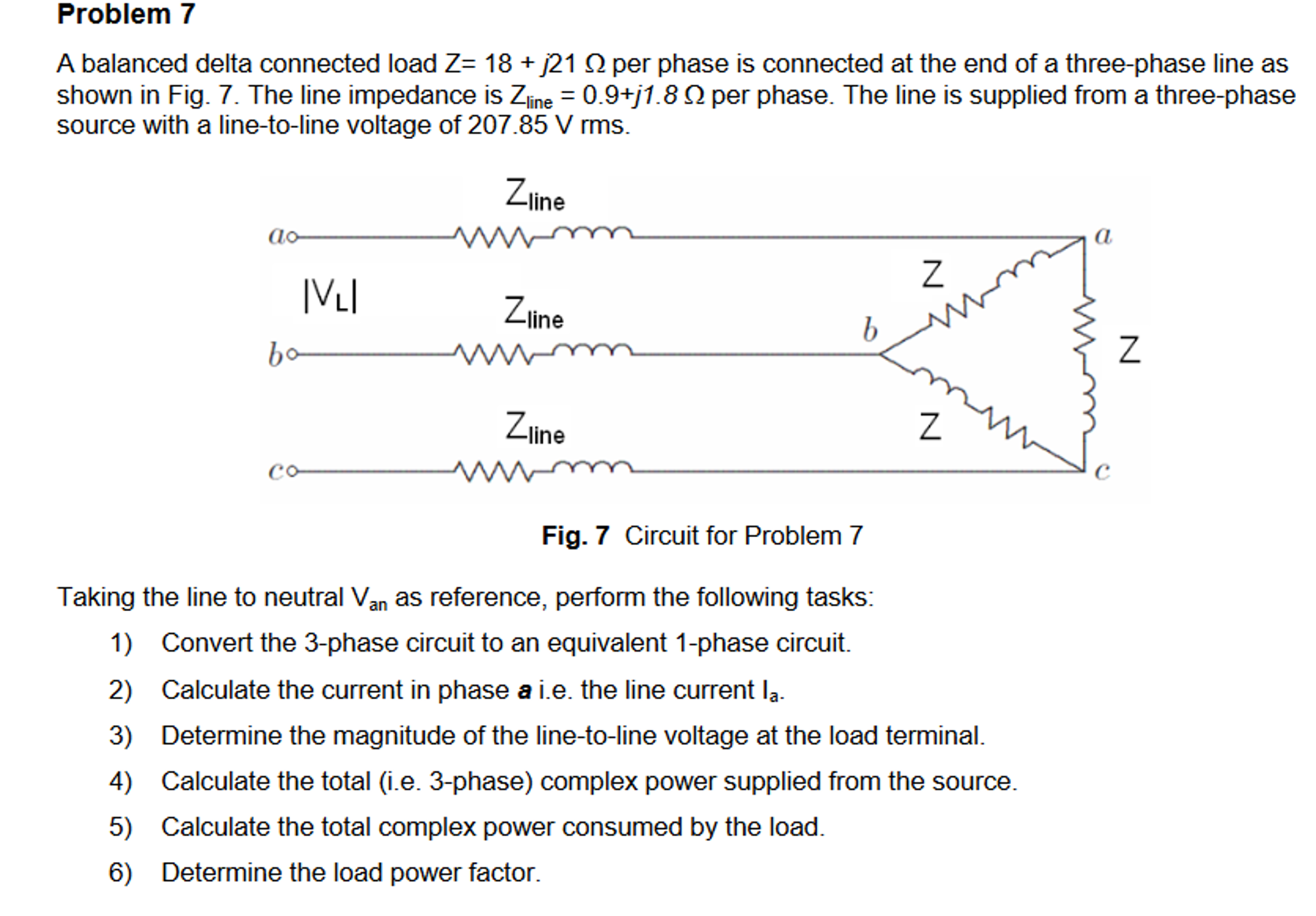 Solved A Balanced Delta Connected Load Z 18 j21 Ohm Per Chegg solved-a-balanced-delta-connected-load-z-18-j21-ohm-per-chegg