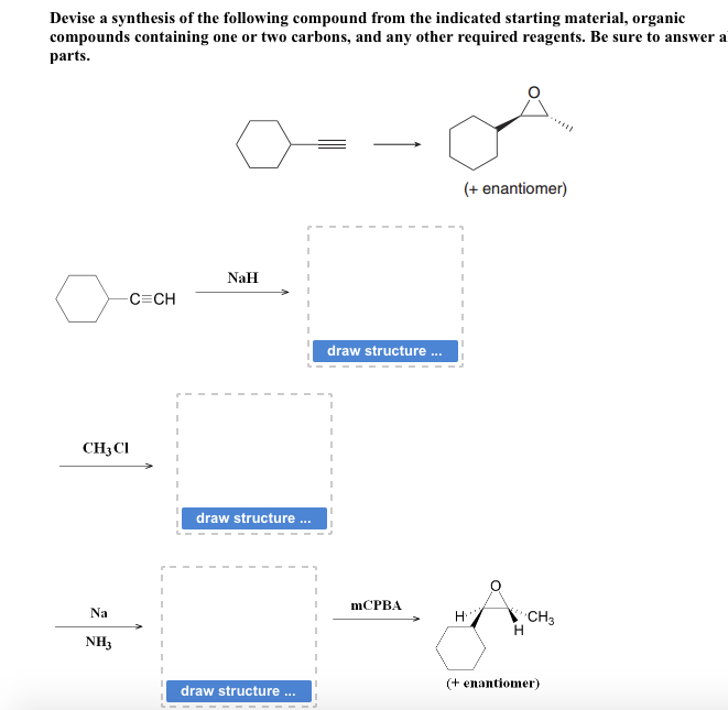 Solved Devise a synthesis of the following compound from the | Chegg.com