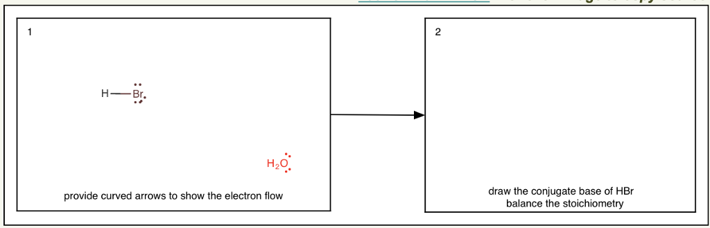 Solved In box 1, provide curved arrows to show the electron | Chegg.com