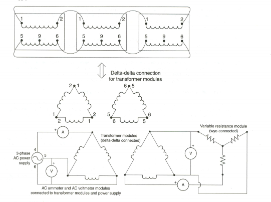 Solved Delta delta connection for transformer modules 6 5 | Chegg.com