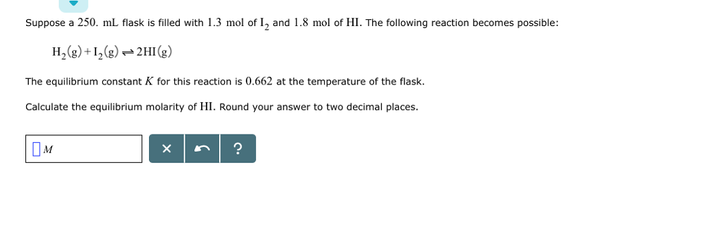 Solved I need help solving for the molarity of HI. If | Chegg.com